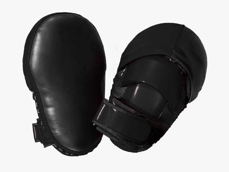 Custom Long Punch Pads : Black | MuayThaiArt.com